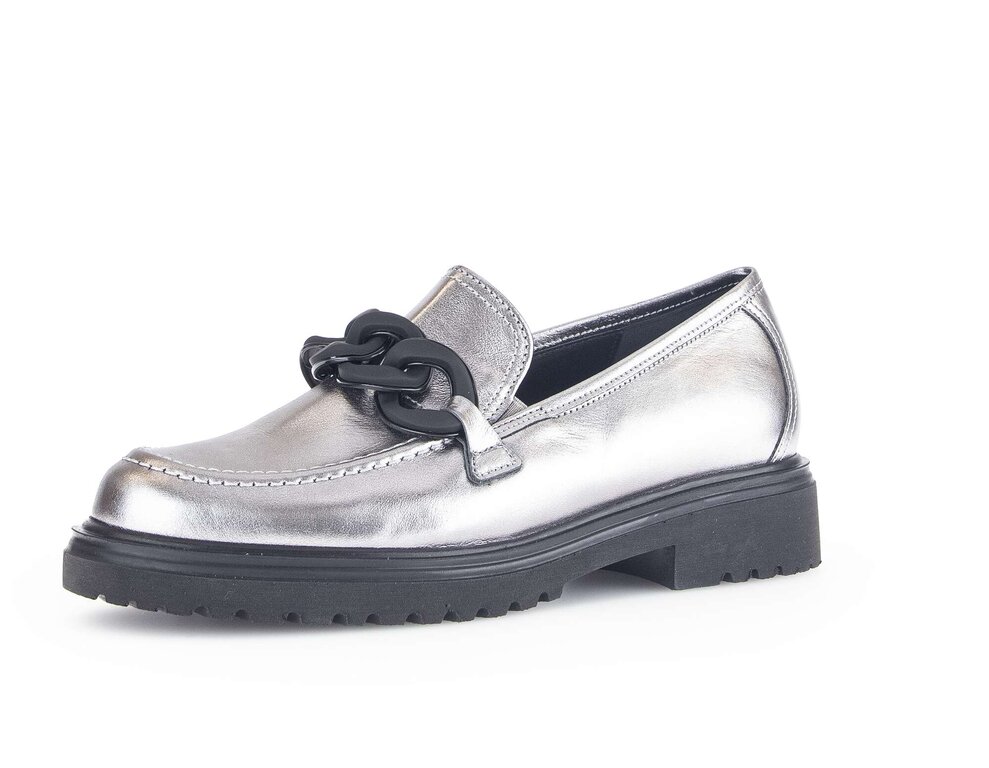 Loafer - 52.554.90 - Effektleder silber | Gabor