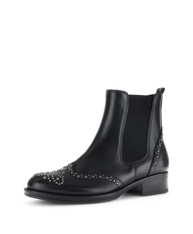 Chelsea - 51.606.27 - Glad leer zwart | Gabor