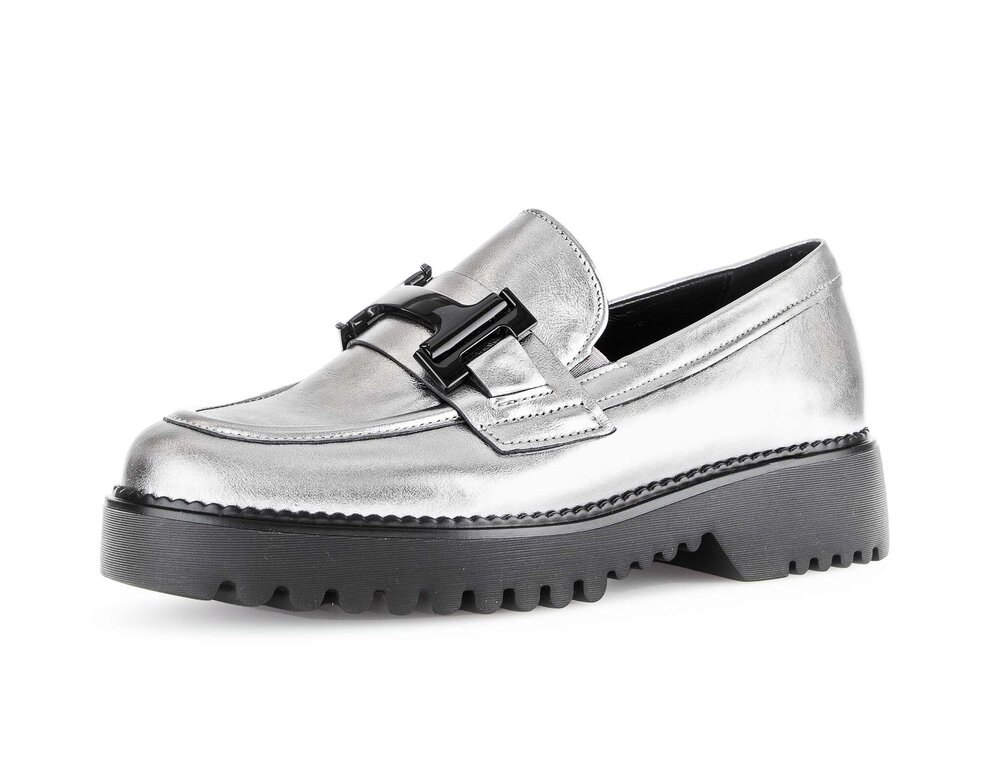Loafer - 52.452.90 - Effect leather silver | Gabor