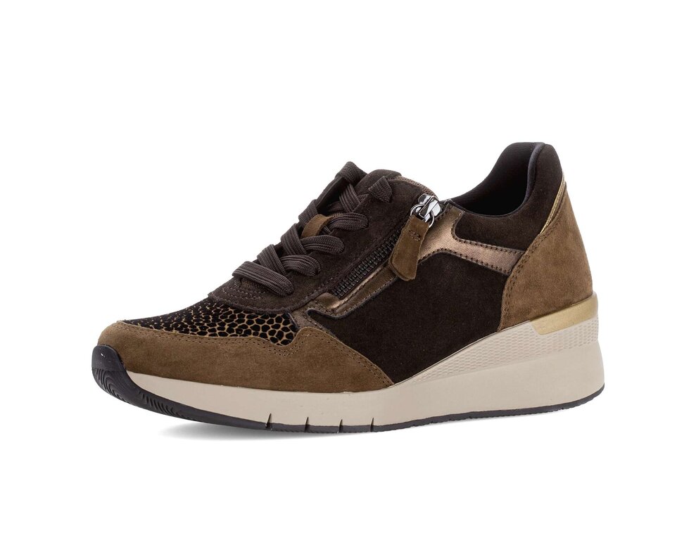 Sneaker low - 76.508.41 - Materialmix Leder braun | Gabor