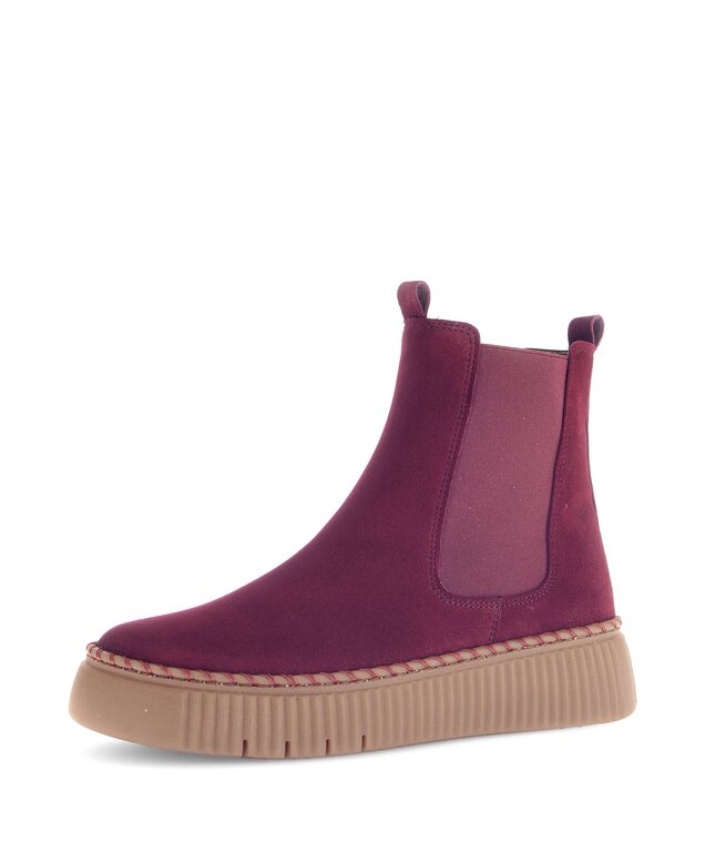 Bottine Chelsea - 73.540.15 - Cuir suédé rouge | Gabor