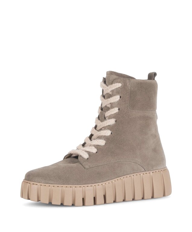 Plateau Stiefelette - 76.786.39 - Rauleder beige | Gabor