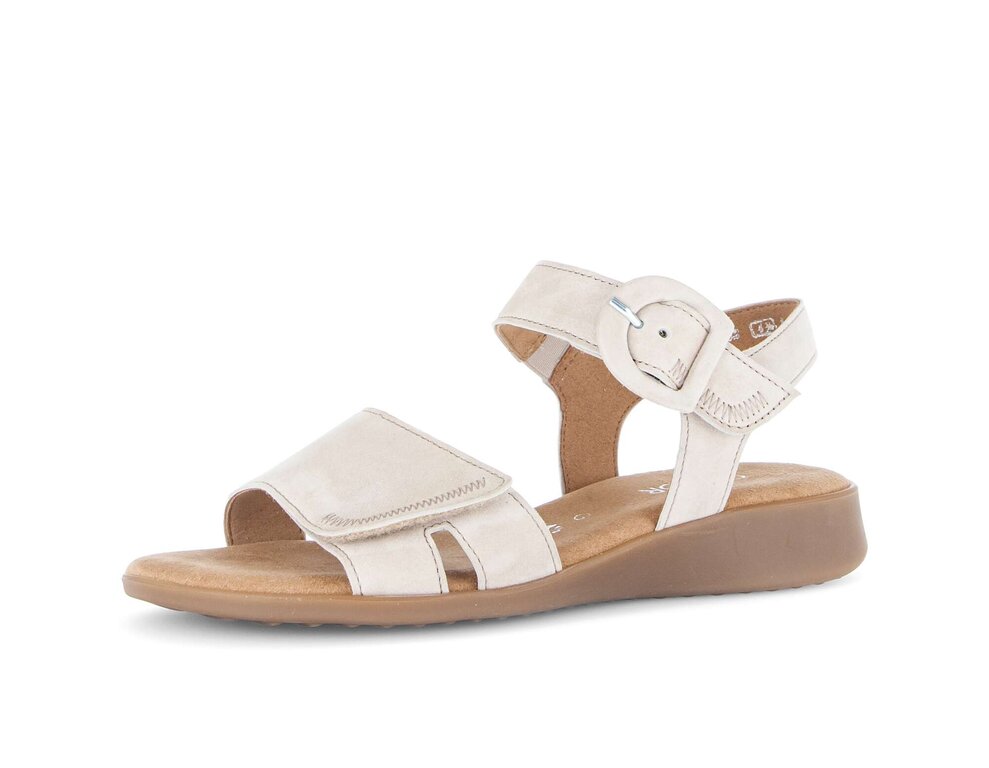 Sandale à bride - 82.802.33 - Cuir suédé beige | Gabor
