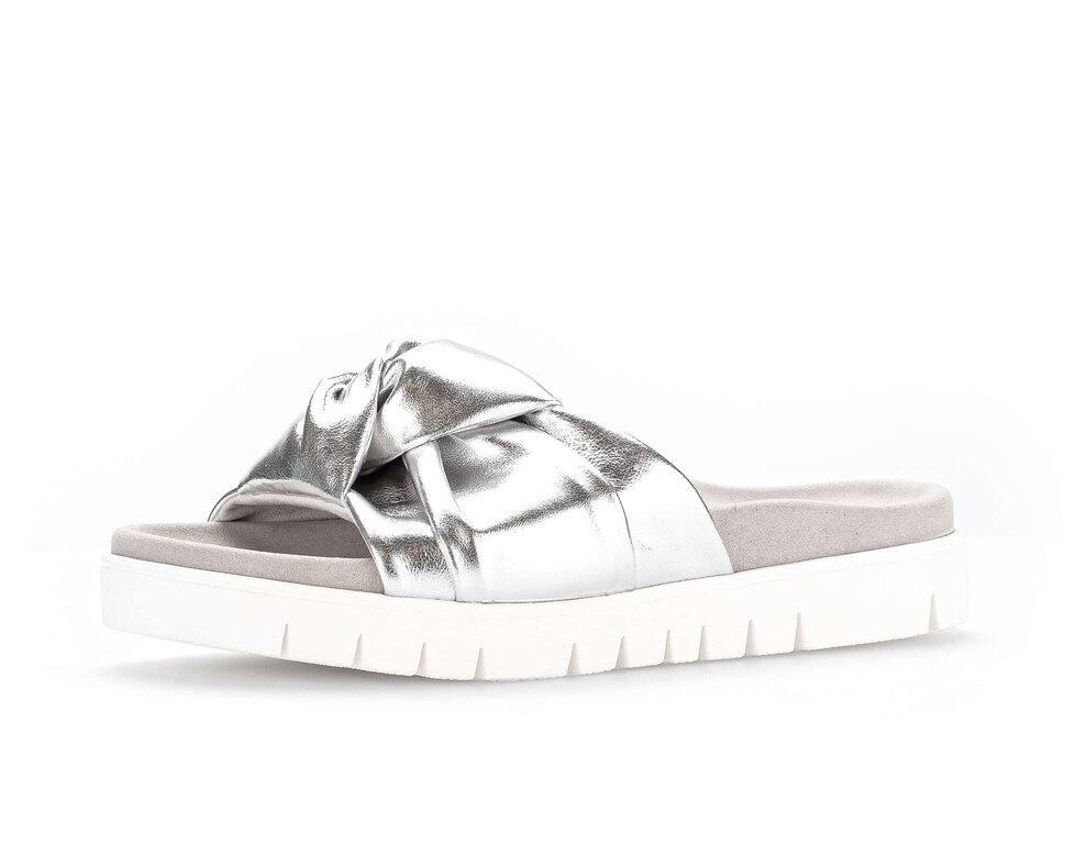Mule - 43.746.61 - Effect leather silver | Gabor