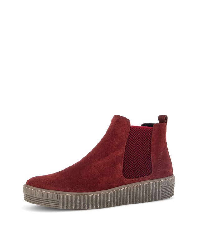 Chelsea Boot - 53.731.15 - Rauleder rot | Gabor