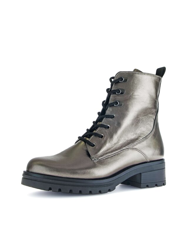 Schnürstiefelette - 52.786.90 - Effektleder silber | Gabor
