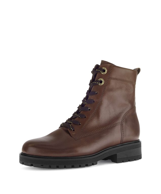Schnürstiefelette - 52.765.90 - Glattleder braun | Gabor