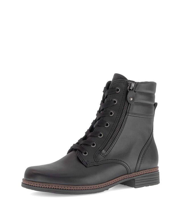 Schnürstiefelette - 74.672.27 - Glattleder schwarz | Gabor