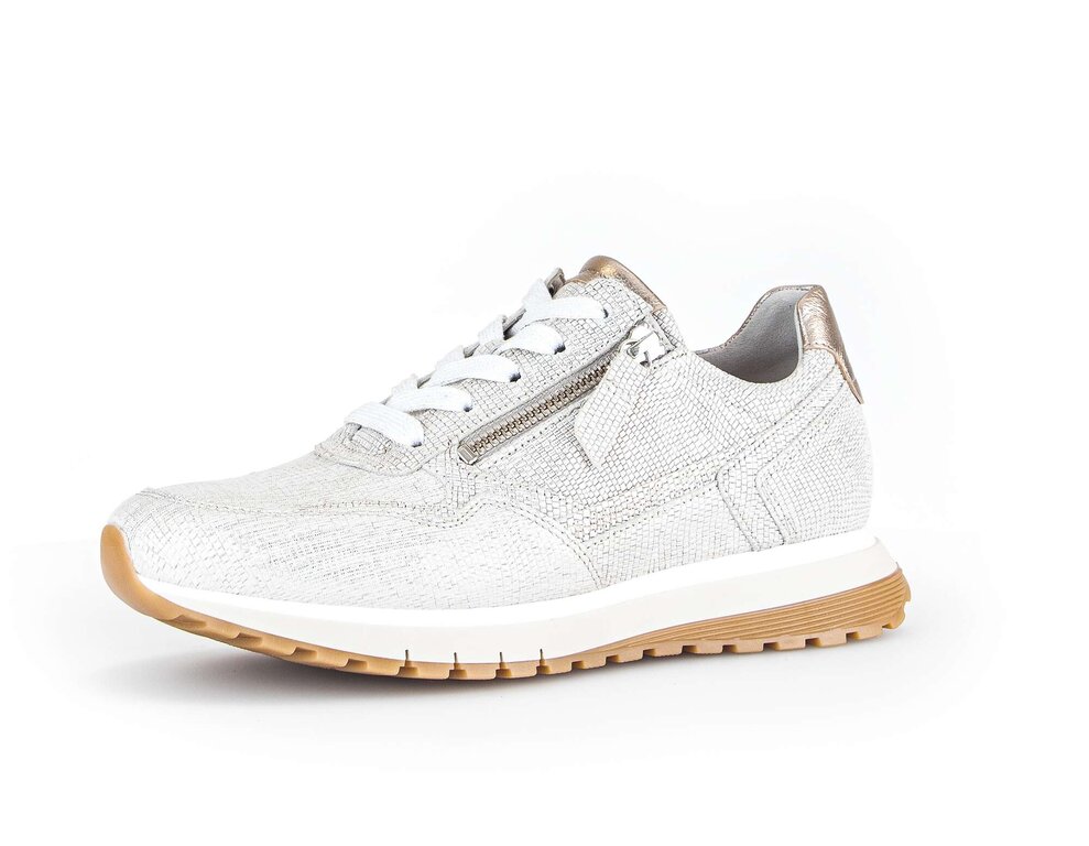Sneaker low - 86.378.80 - Materialblandning skinn guld