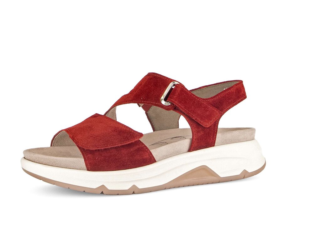 Trekking sandal - 46.885.48 - Full-grain leather red | Gabor