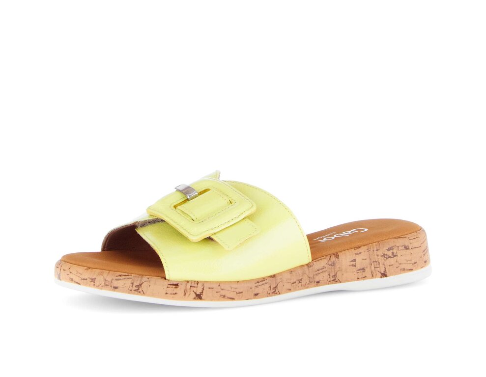 Mule - 62.731.92 - Cuir vernis jaune | Gabor