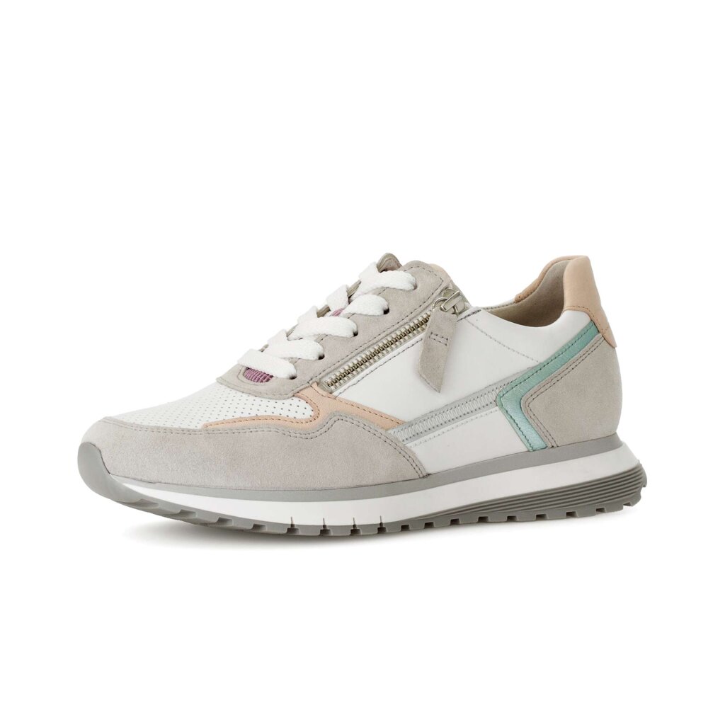 Lage sneaker - 86.378.64 - Materiaalcombi leer multicolour