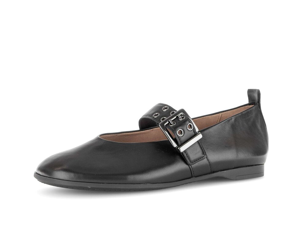 Eleganter Ballerina - 84.152.27 - Glattleder schwarz | Gabor