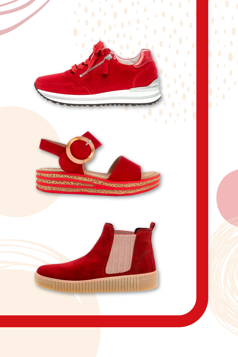 Scarpe rosse: come combinarle con stile | Gabor